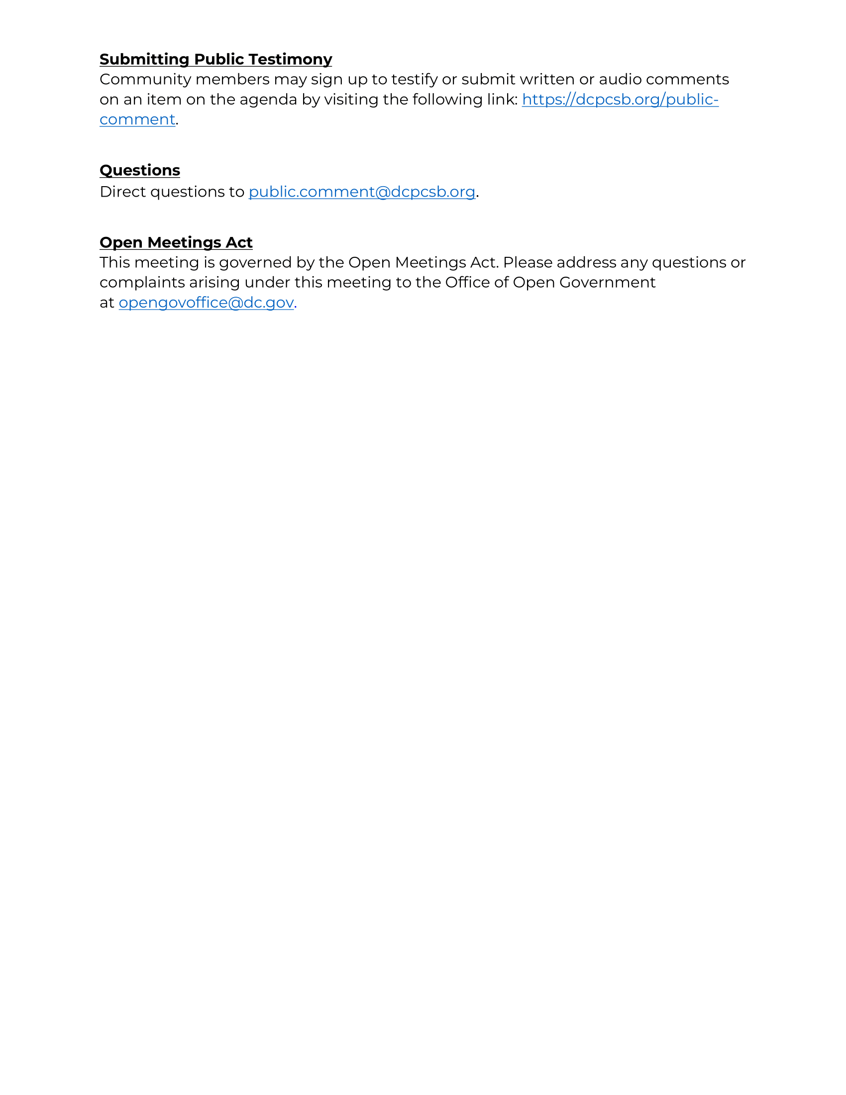 Board Meeting December 2023 Dc Pcsb